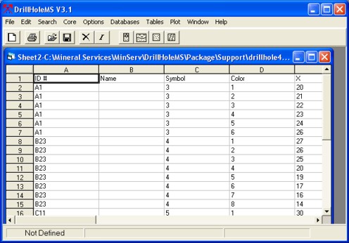 DRILLHOLEMS FEATURES - Geologynet