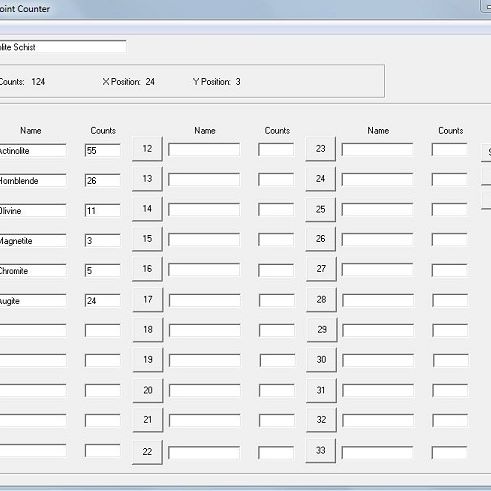 Pointscan Point Counting - Geologynet