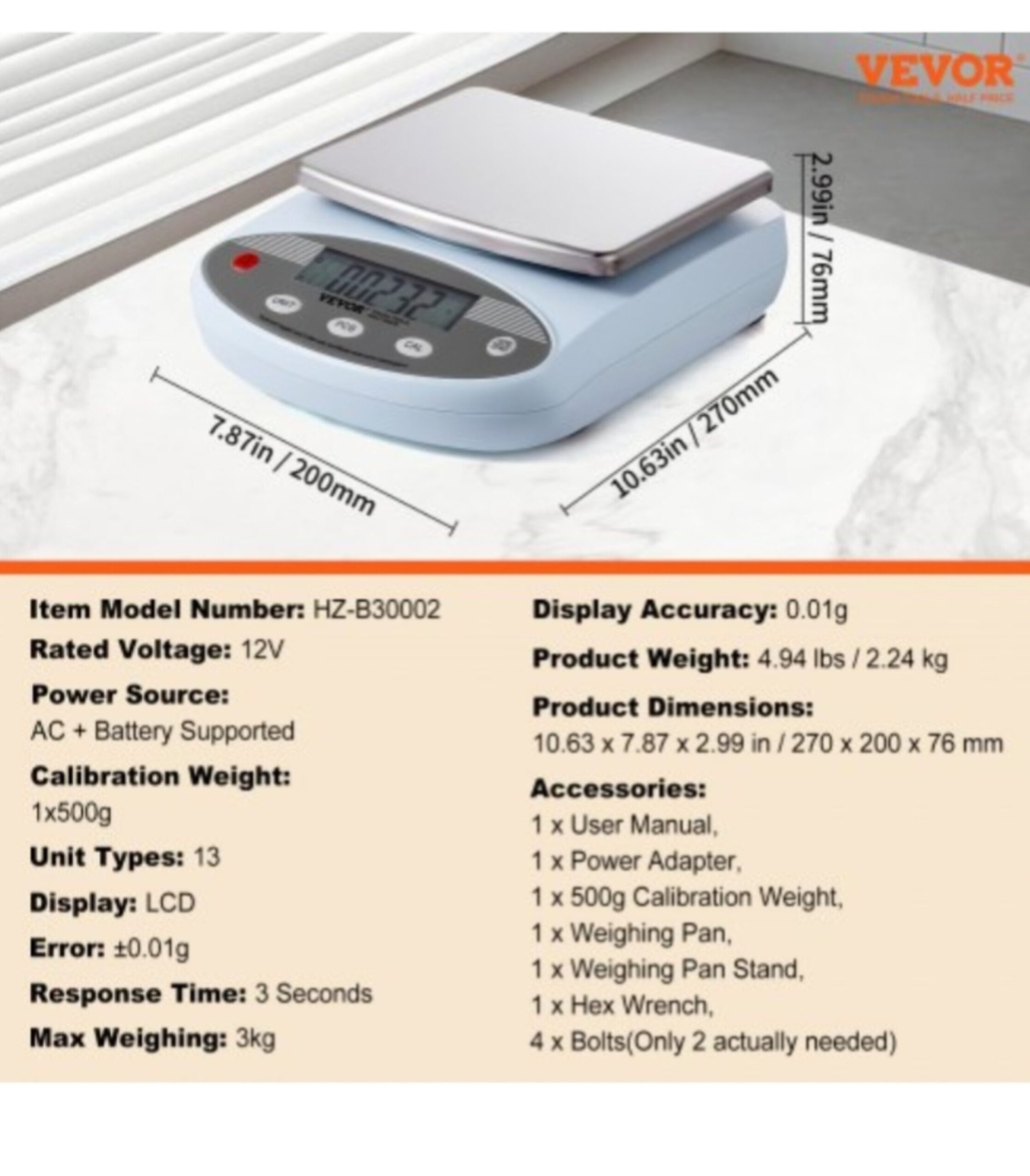Digital Scale 0.01g 3000g - Geologynet